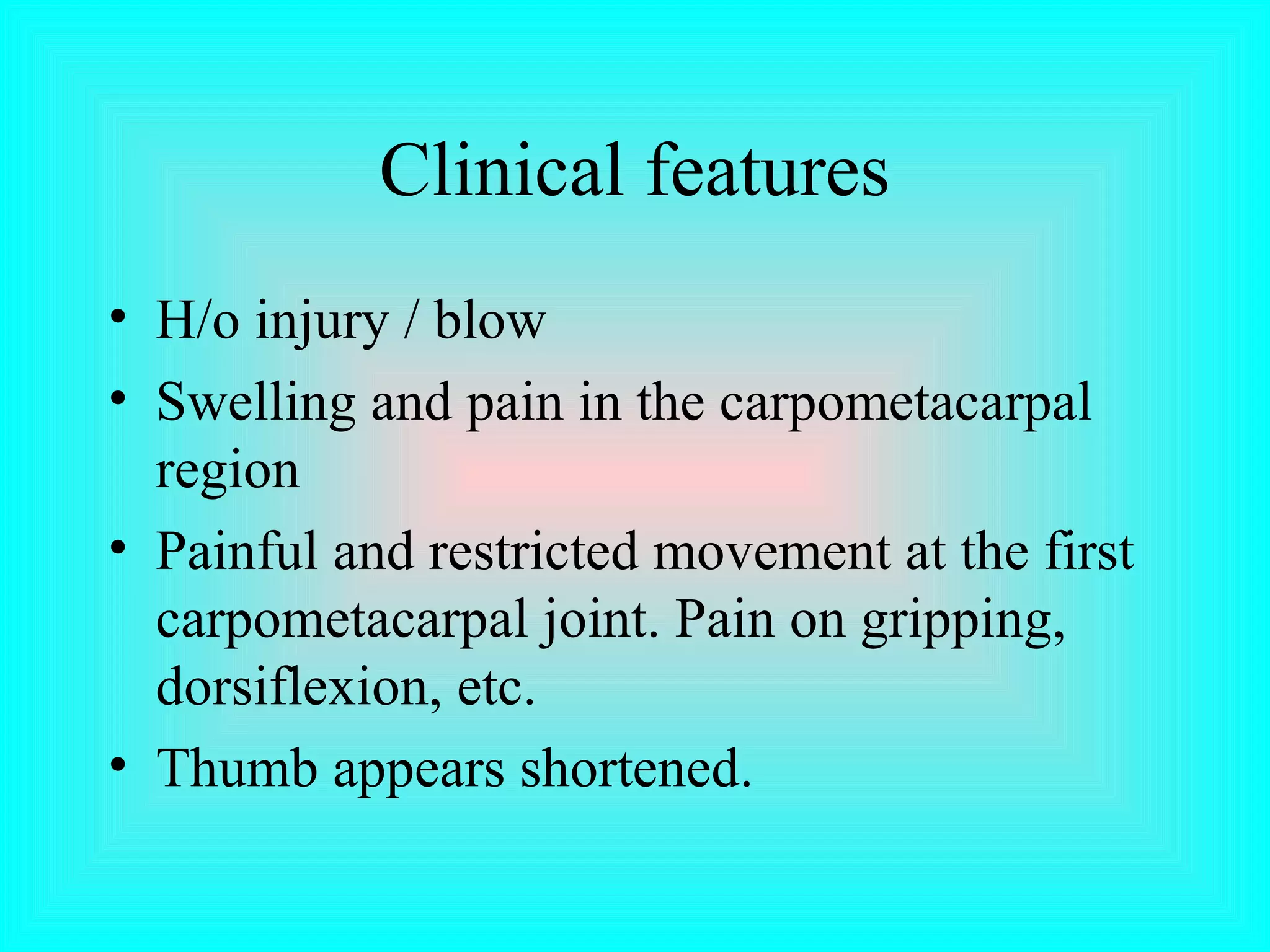 hand fractures | PPT