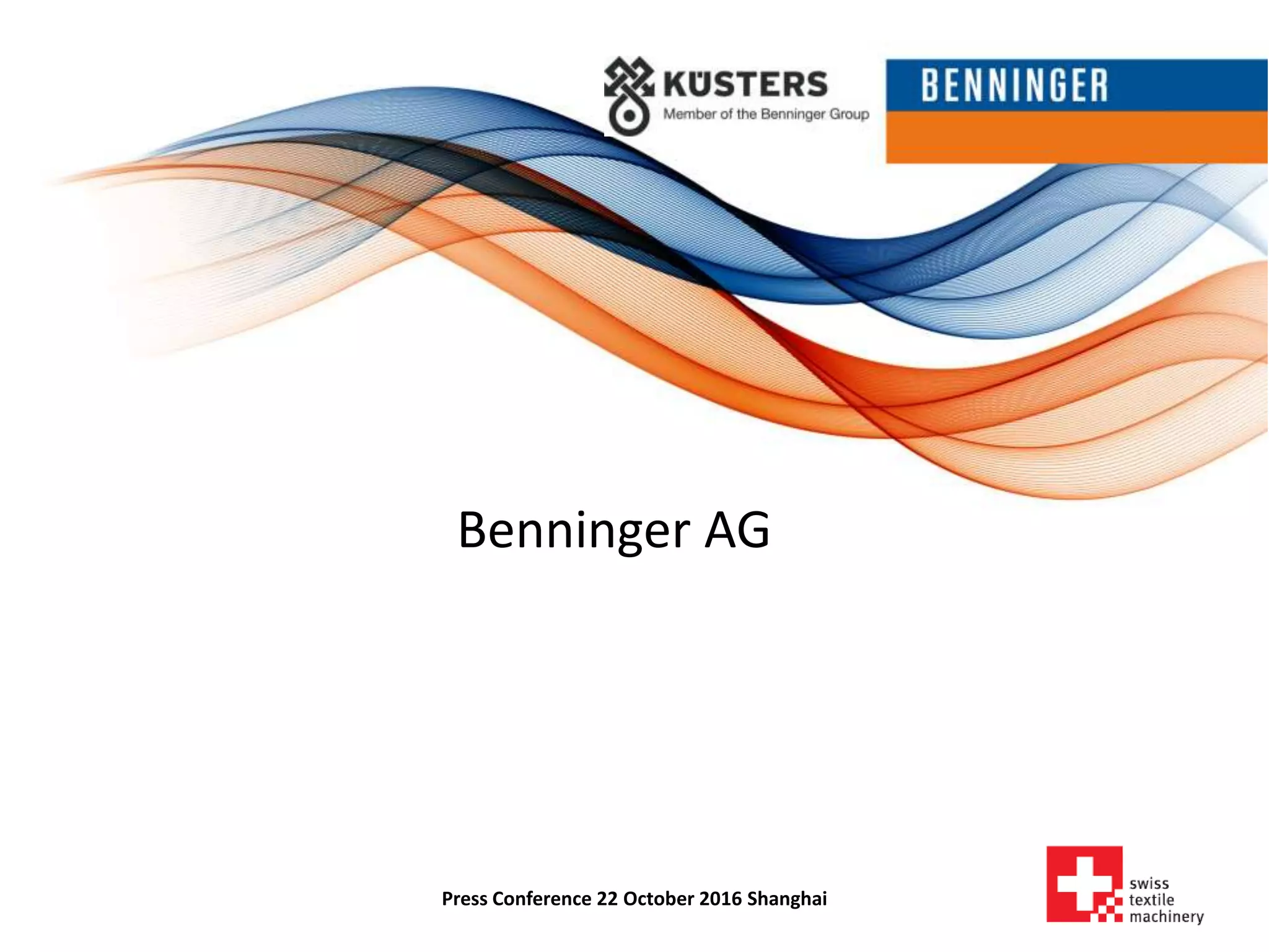 Benninger swissmem pressekonferenz 22 10 2016_v2 | PPTX