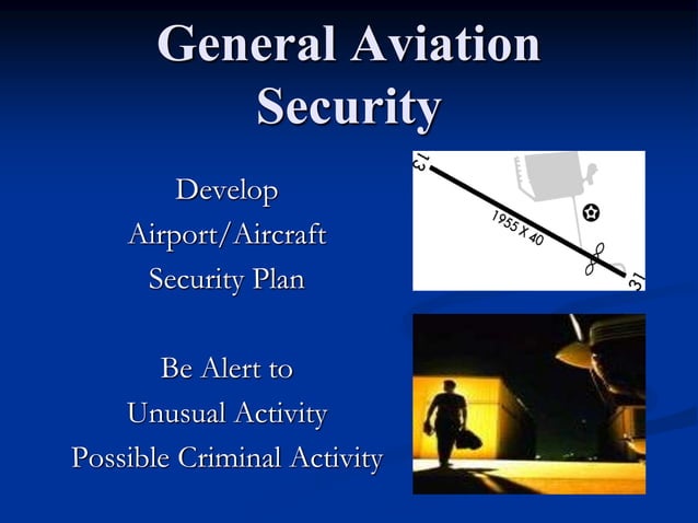 General Aviation Security | PPT