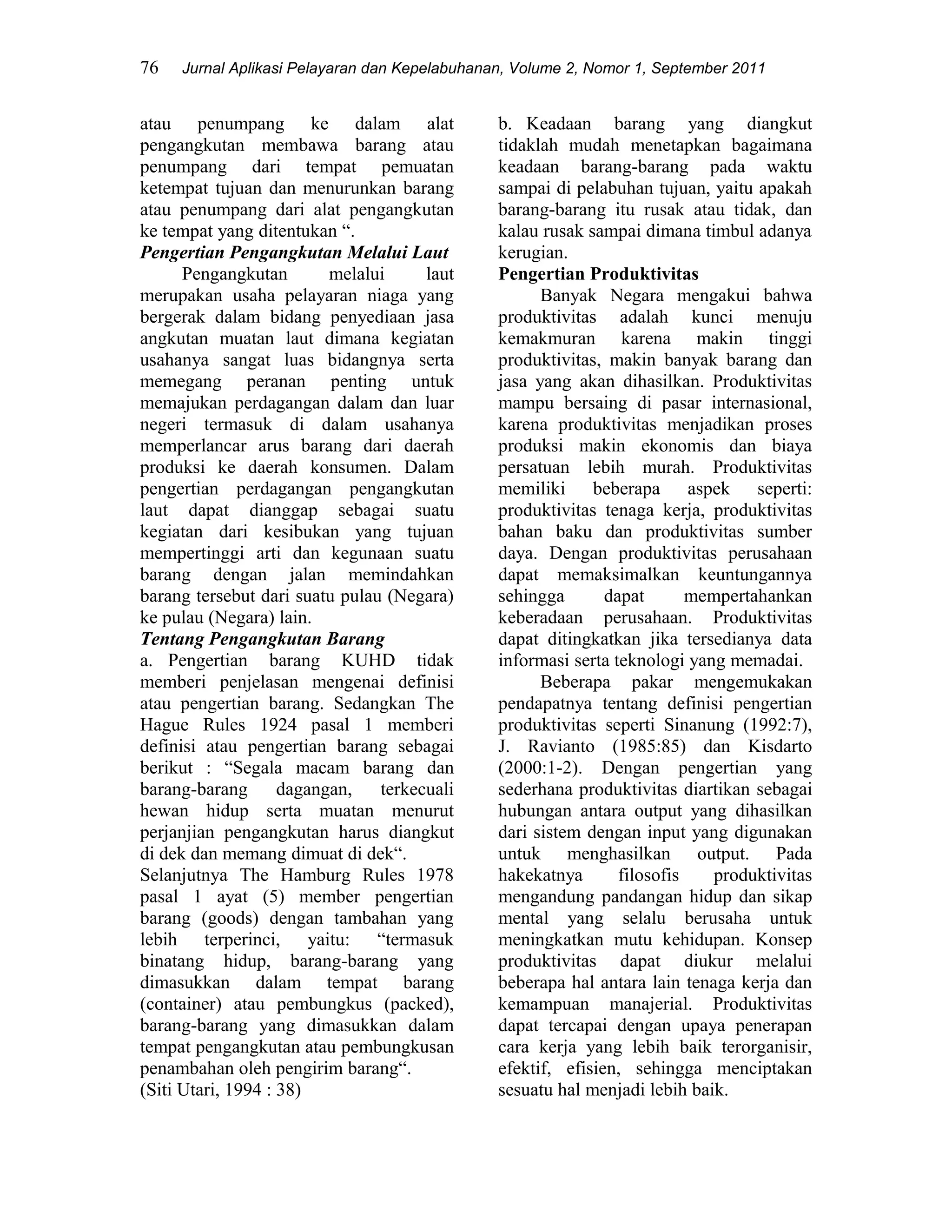 JURNAL PDP VOL 2 NO1 Benny Agus Setiono Operasional Bongkar Muat ...