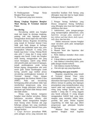 JURNAL PDP VOL 2 NO1 Benny Agus Setiono Operasional Bongkar Muat ...