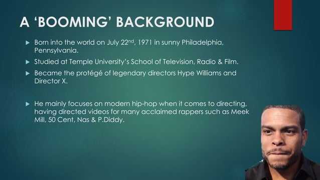 Director Analysis - Benny Boom | PPTX