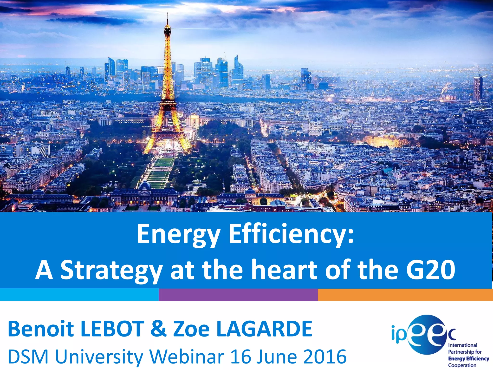 Energy Efficiency: A strategy at the heart of the G20 | PDF