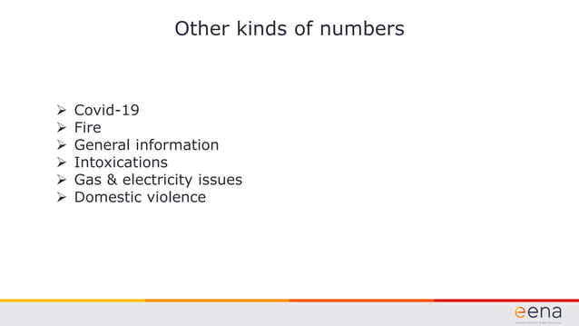 EENA 2021: Non-emergency numbers (1/4) | PPT