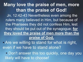 Be not ashamed | PPTX