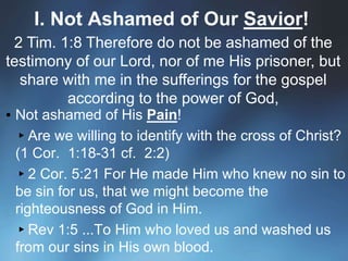 Be not ashamed | PPTX