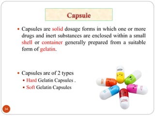 Pharmaceutical Solid and Semi-solid Dosage Form | PPTX