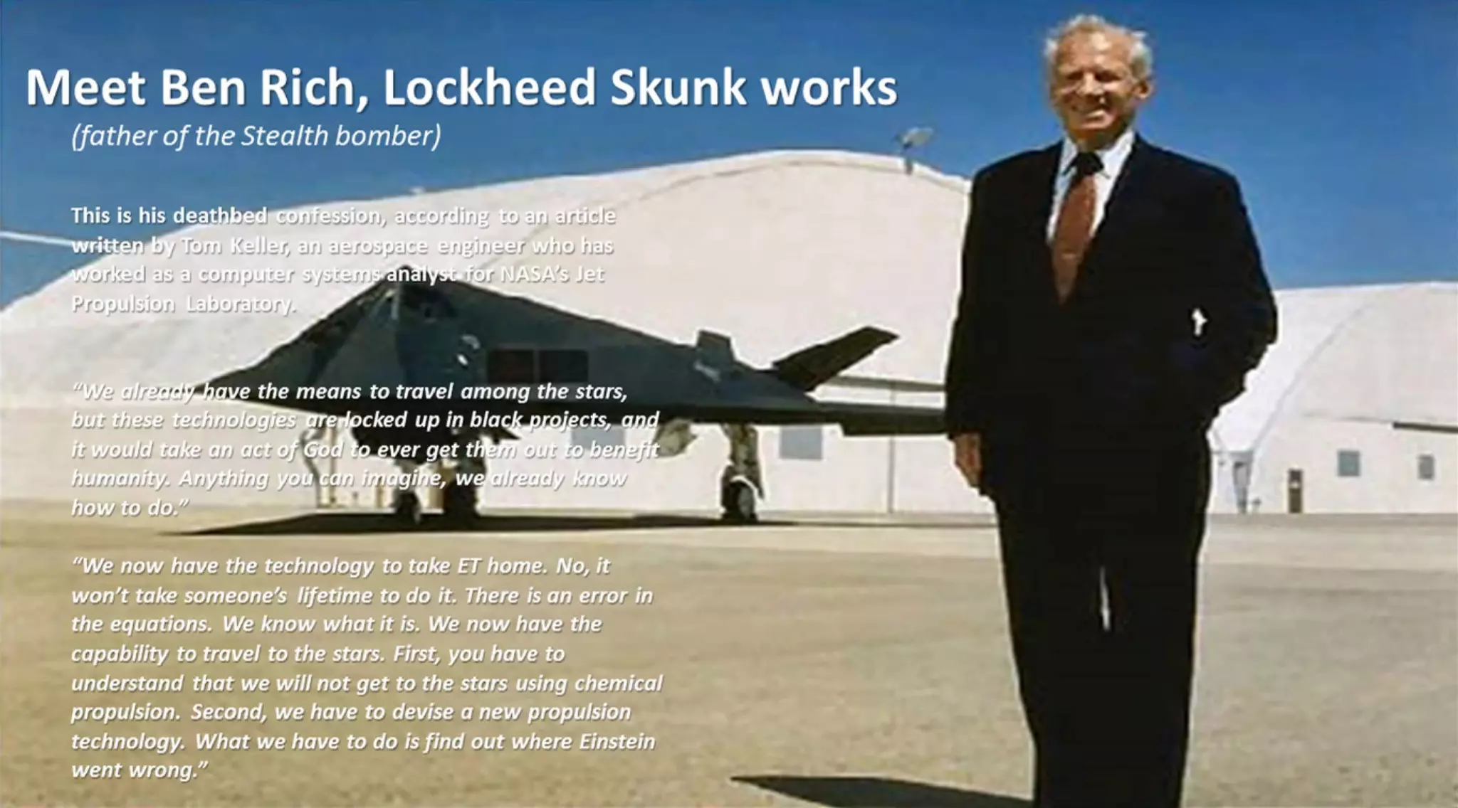 Ben Rich - Lockheed Martin Skunk Works Confession | PDF