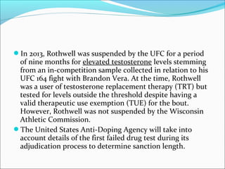 Ben Rothwell Flagged By USADA For Potential Doping Violation | PPT