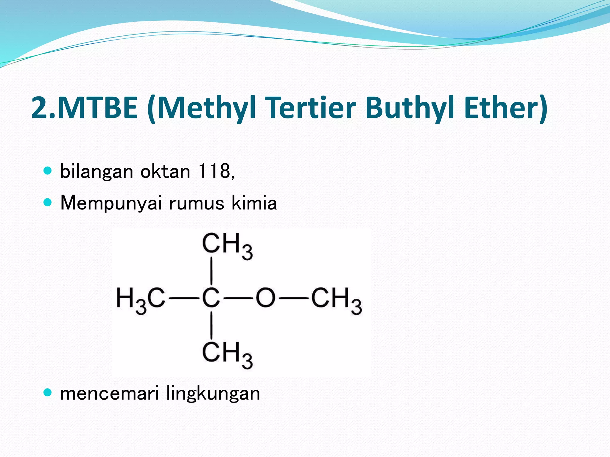 Bensin dan bilangan oktan kimia | PPTX