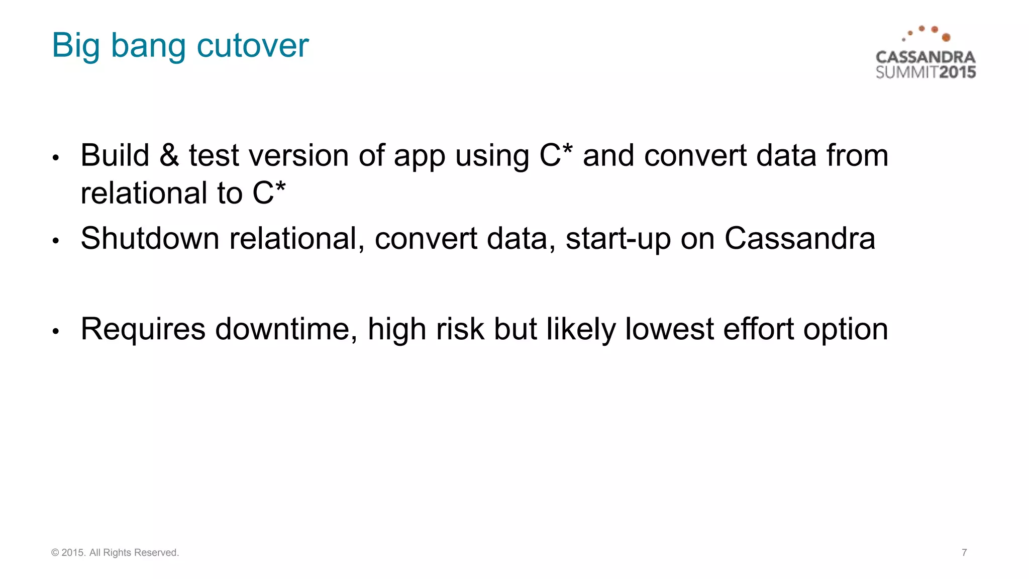 When And How To Migrate From A Relational Database To Cassandra Ppt