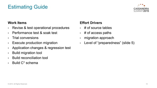 When and how to migrate from a relational database to Cassandra | PPT