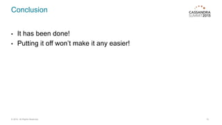 When and how to migrate from a relational database to Cassandra | PPT