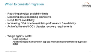 When and how to migrate from a relational database to Cassandra | PPT