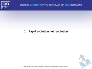 Graham Benson - CIO - M&M Direct presentation | PPT