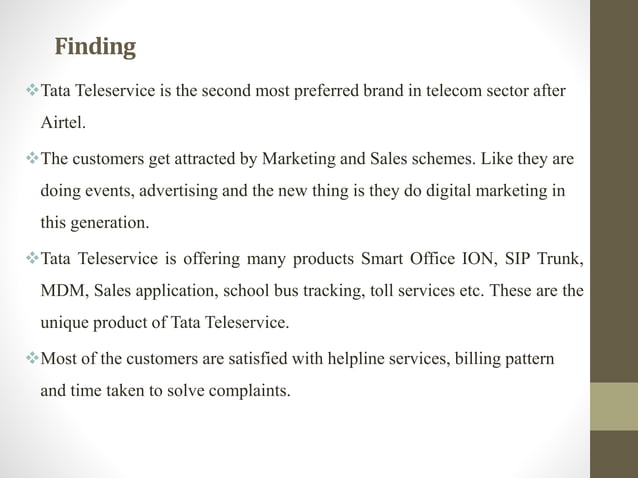 Tata Teleservice | PPTX