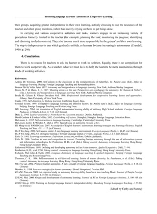 Benson voller learner autonomy | PDF