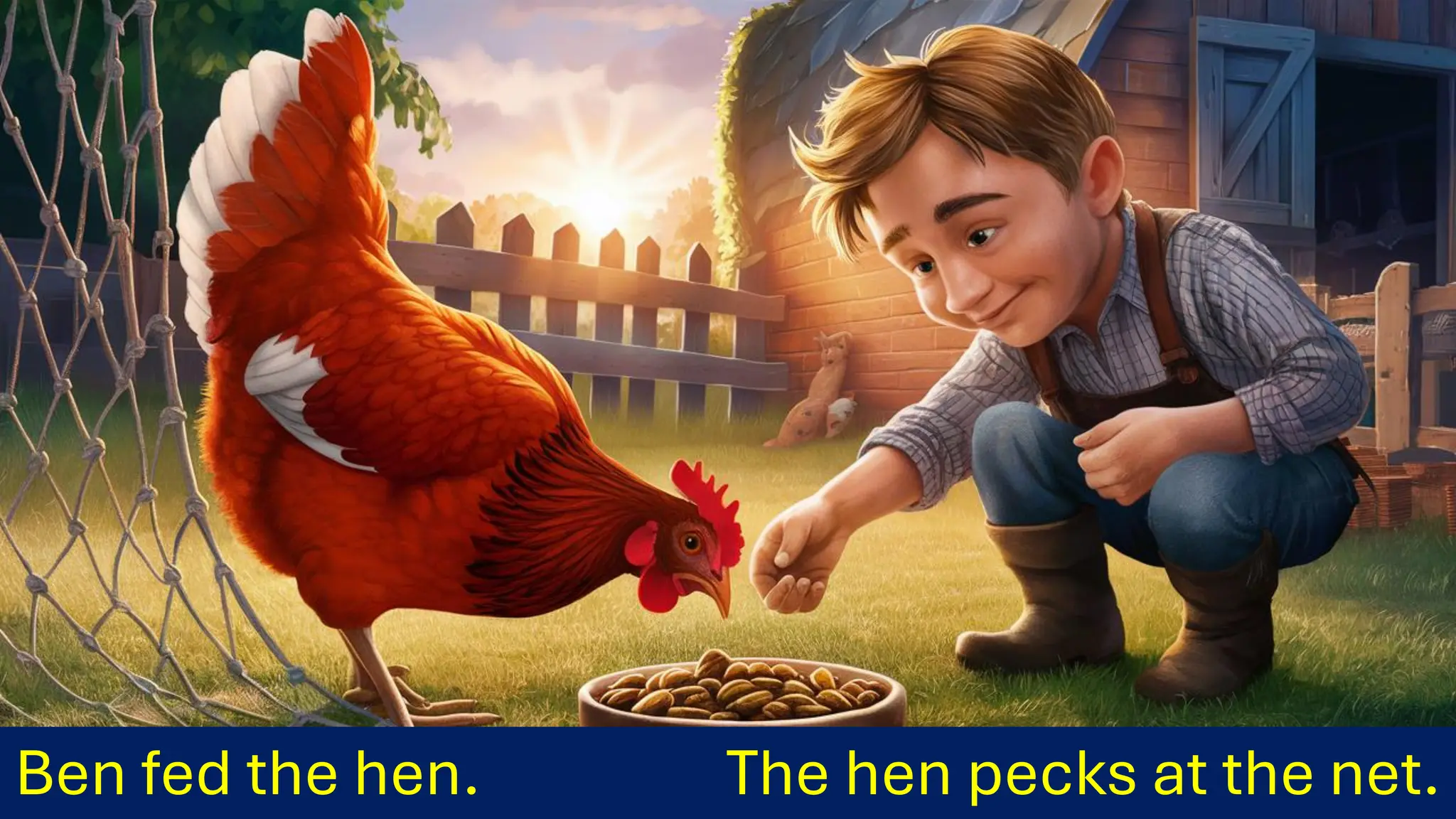 Early grade Reader, Ben's Red Hen, English.pdf