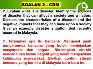 BENTANG 1 -CDM APR 22 ahmad.pptx. Crisis and Disaster management ...