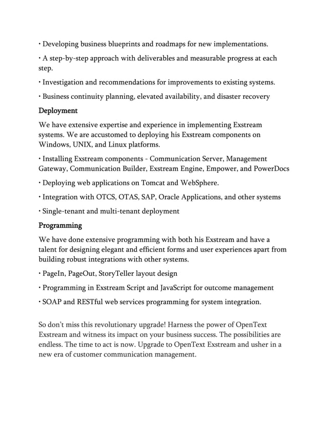 Bentech's CDPUS ---Multichannel Customer Communications Solution__OpenText Exstream {part-1}.pdf