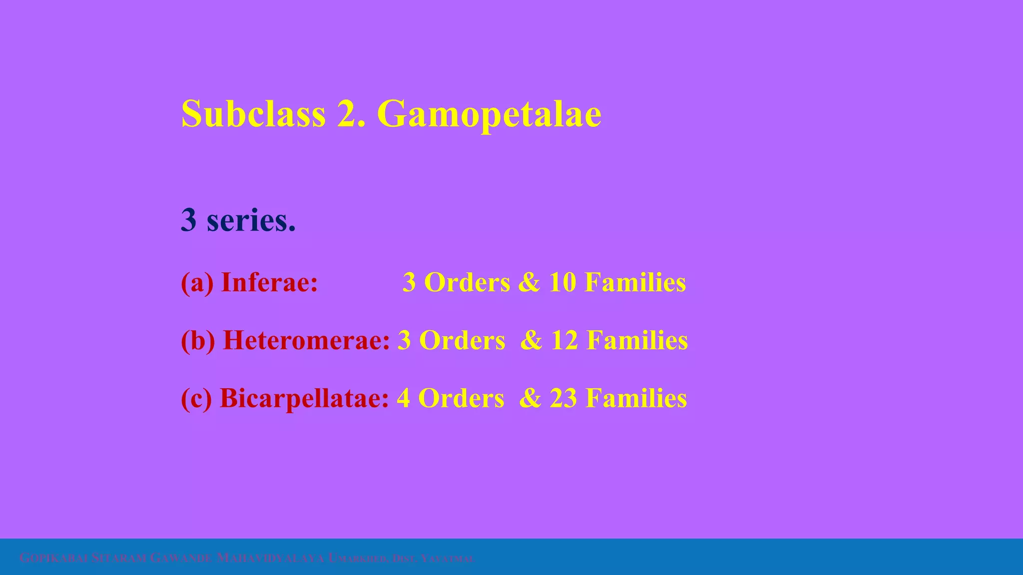 Bentham and Hookers Classification.pptx
