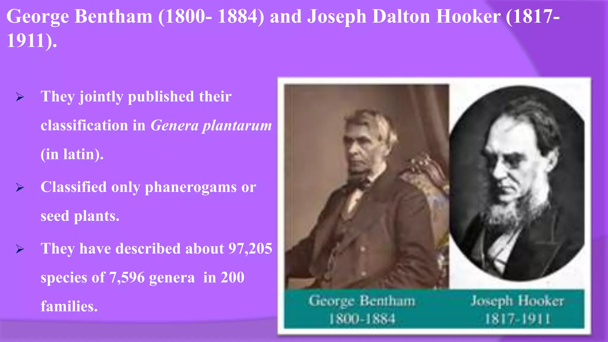 Bentham and Hookers Classification.pptx