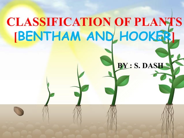 Classification of Plants : Bentham & Hooker | PPTX