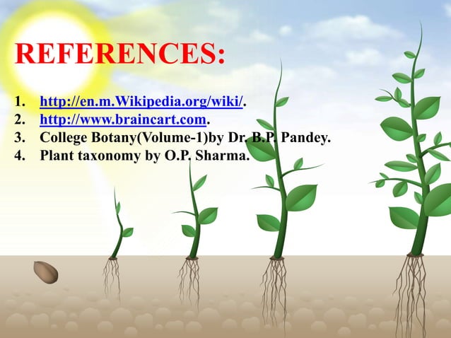 Classification of Plants : Bentham & Hooker | PPTX