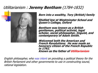 Bentham & Utilitarianism.ppt