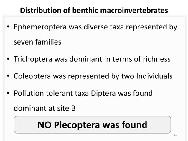Benthic macroinvertebrates as the bioindicators of freshwater polluton ...