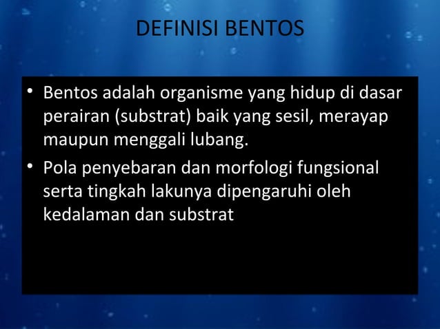 Benthos Subtidal | PPT
