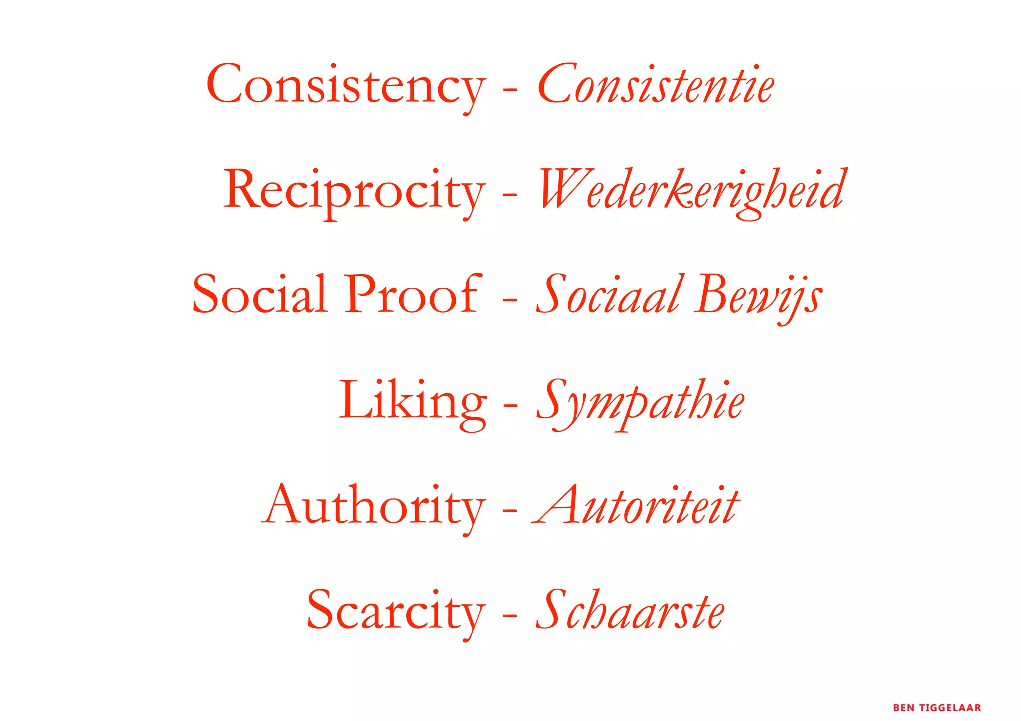 Handouts Ben Tiggelaar | PDF