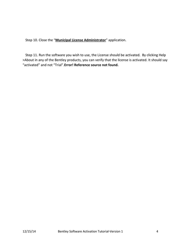 Bentley activation tutorial_final-01 | PDF