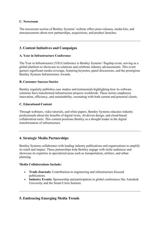 Media Highlights: Bentley Systems’ Innovations & Achievements | PDF