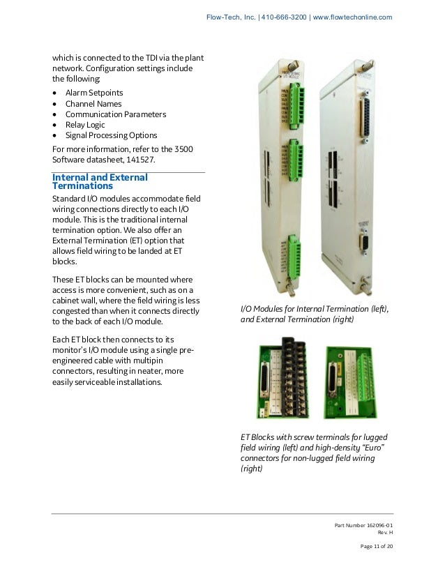 Bently Nevada 3500 System Datasheet