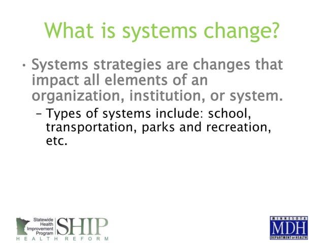 Importance of PSE Change on Workplace Wellness | PPT