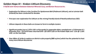 Benton & Sokoman Kraken (Lithium) Presentation - October 2022 | PDF