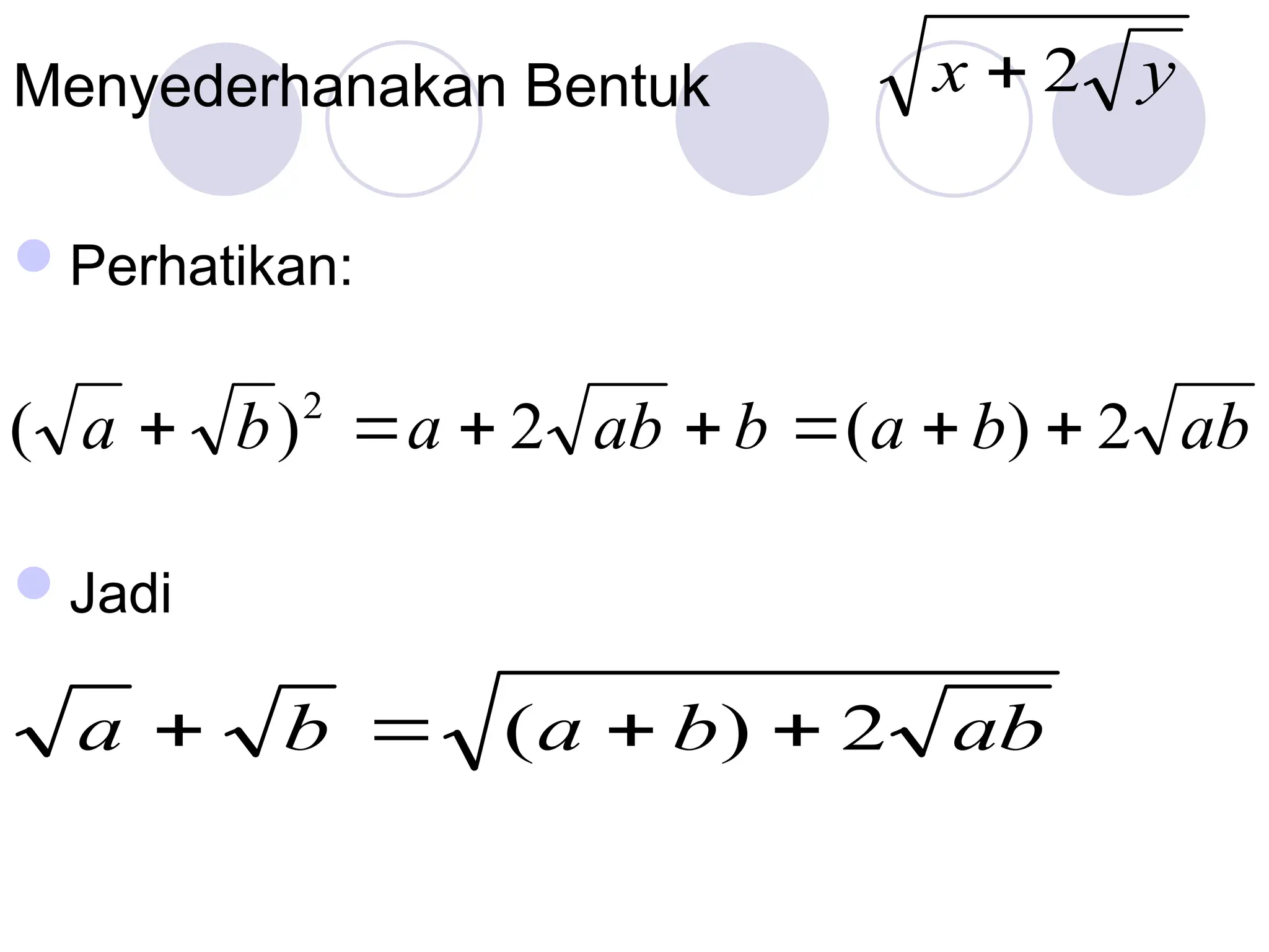 bentuk-akar.dan log kelas 10 semseter 2ppt | PPT