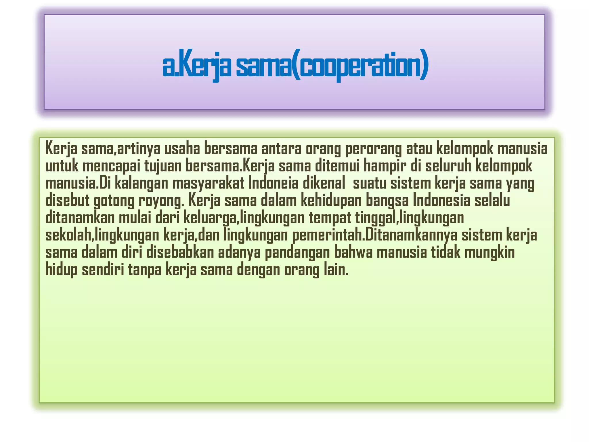 Bentuk bentuk hubungan sosial | PPTX