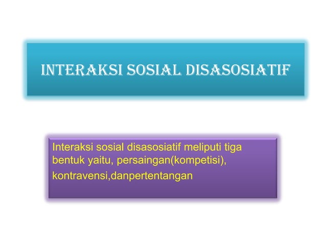 Bentuk bentuk hubungan sosial | PPT