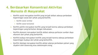 Sosiologi - Konflik Sosial | PPTX