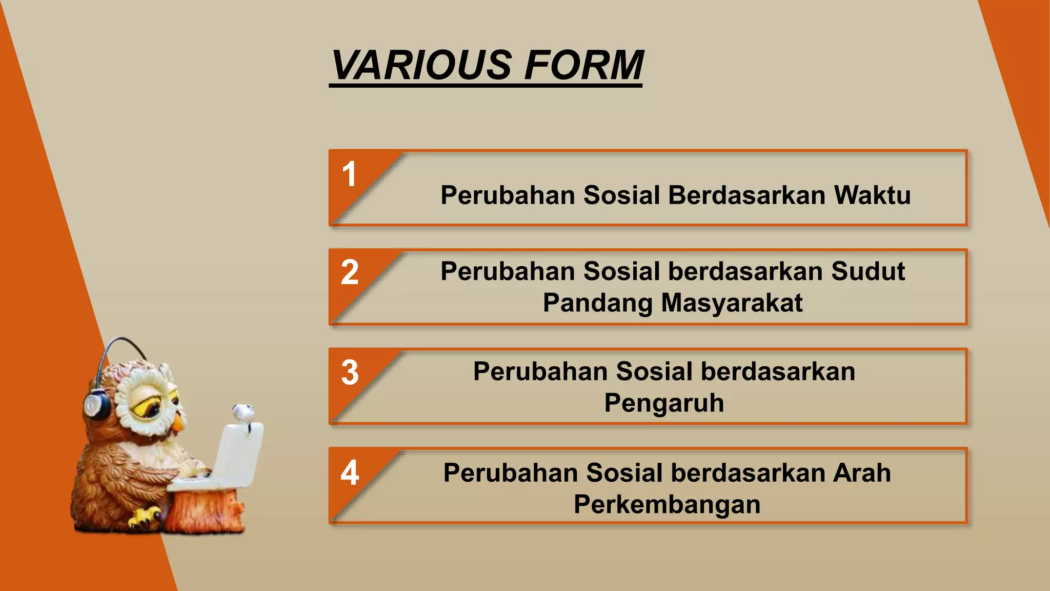 Bentuk bentuk perubahan sosial | PPTX