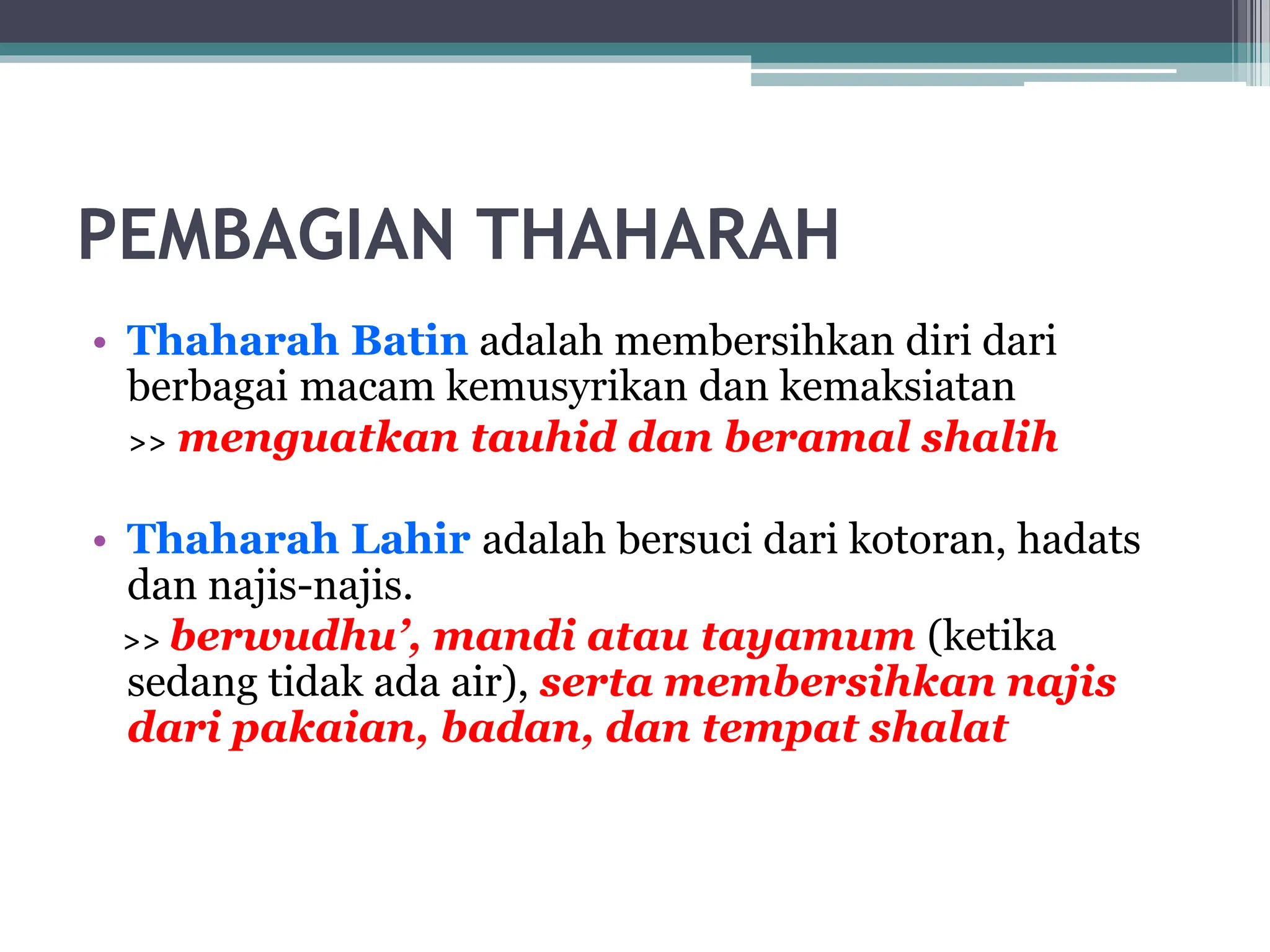 Macam dan Jenis Thaharah dalam Perspektif fiqh Islam | PDF