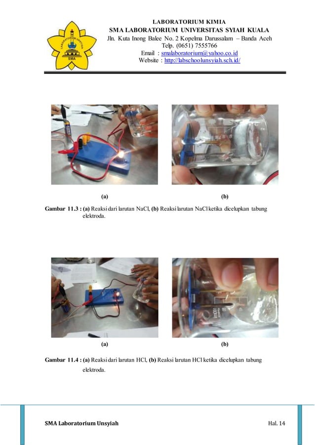 Percobaan Larutan Elektrolit Dan Non-Elektrolit | DOCX