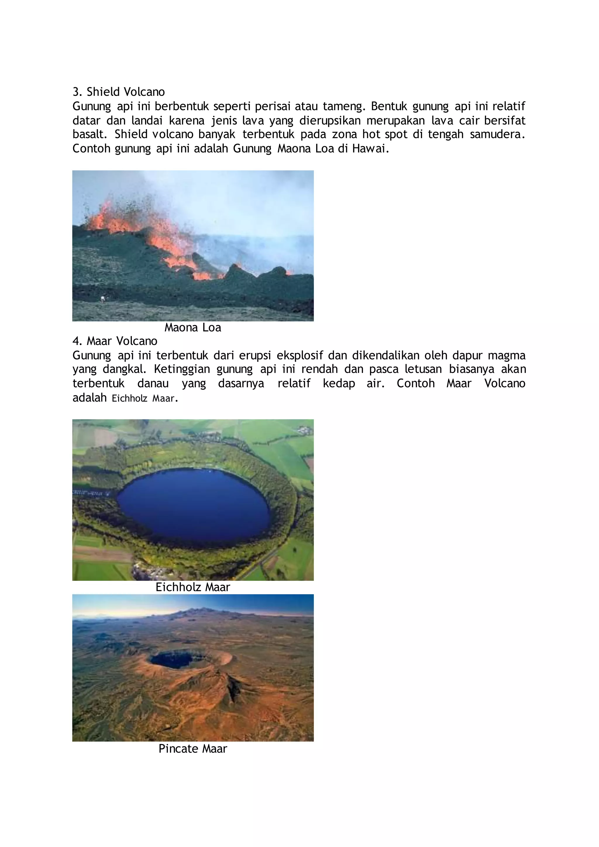 Bentuk2 gunung api | DOCX