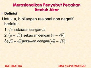 Bentuk akar | PPT