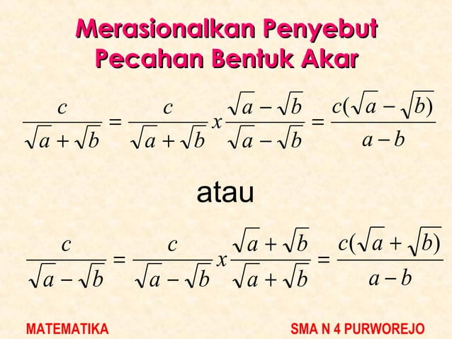 Bentuk akar | PPT