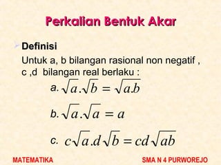 Bentuk akar | PPT