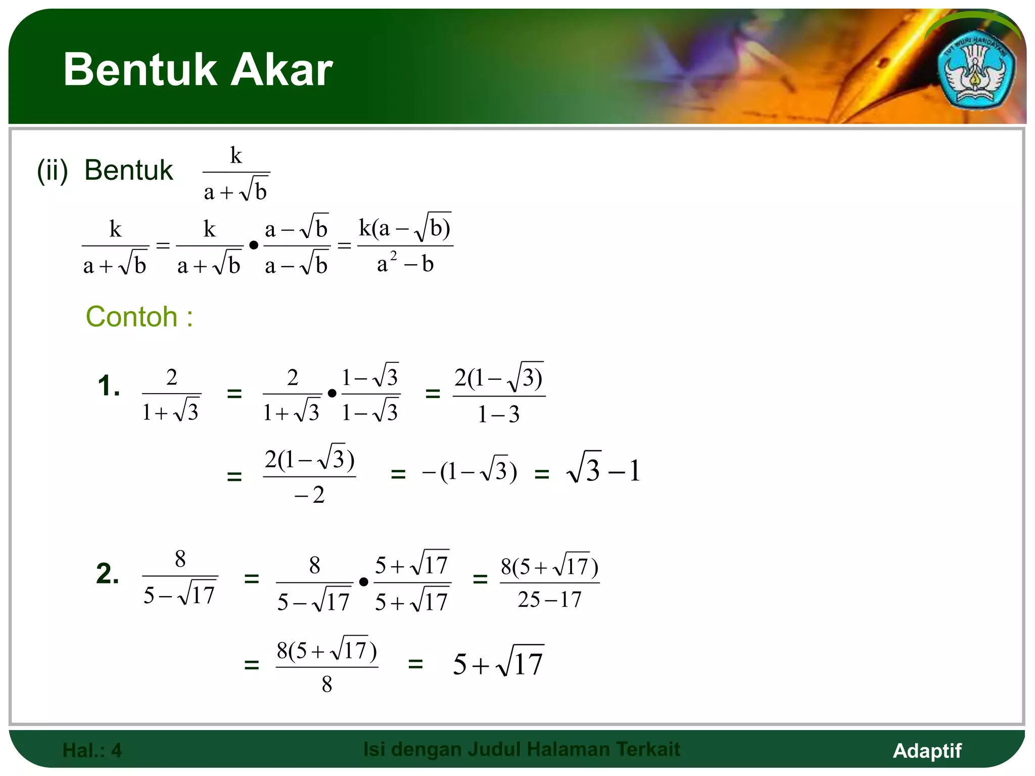 bentuk akar.ppt