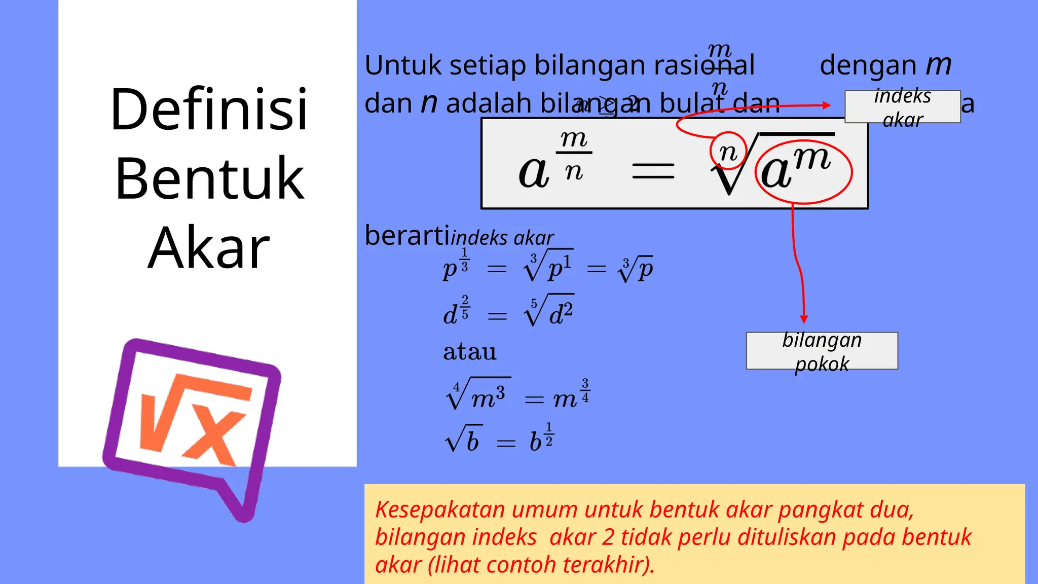 Bentuk Akar pada Matematika kelas X.pptx
